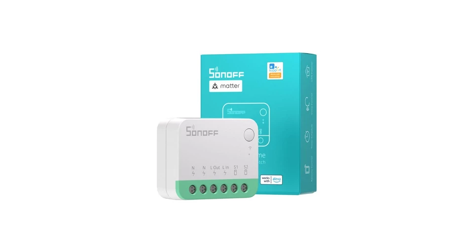 Sonoff Mini R4M Wi-Fi okos relémodul, Matter szabvány kompatibilis ...